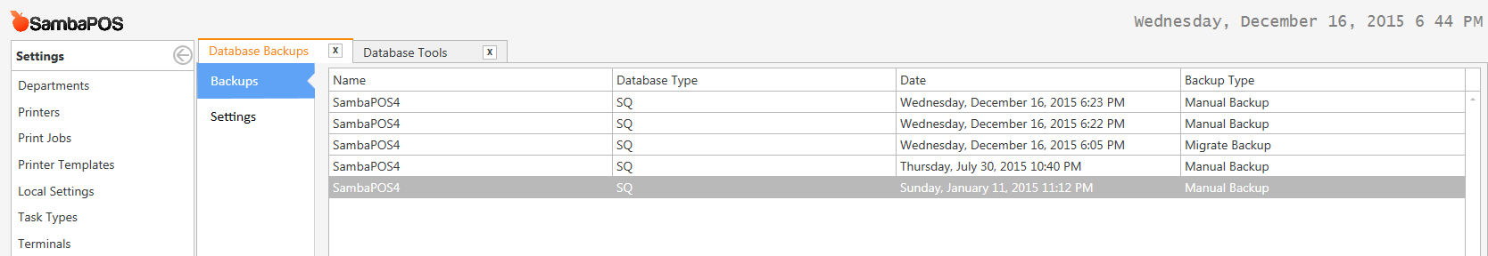 Transfering database backup - Version 4 - SambaClub Forum