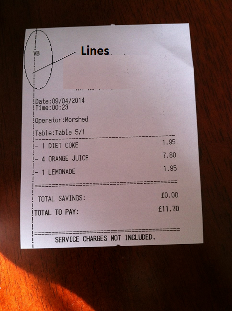 Lines appearing on Receipt (Start TSP 700 II / STAR TSP100 TSP143U ... Lines appearing on Receipt (Start TSP 700 II / STAR TSP100 TSP143U ...