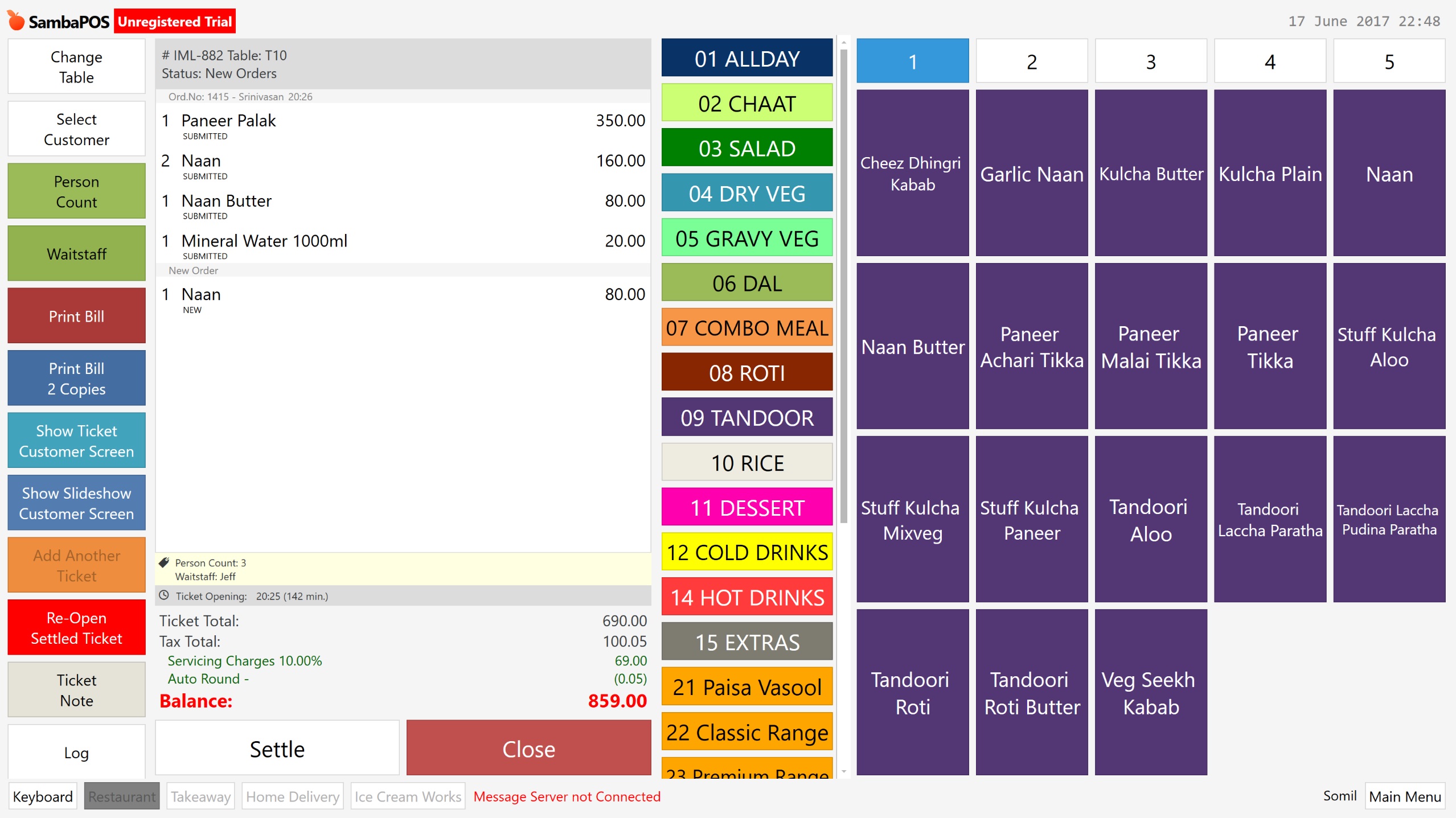 How do I print menu item only once with totals on a ticket? - V5 Question - SambaClub Forum