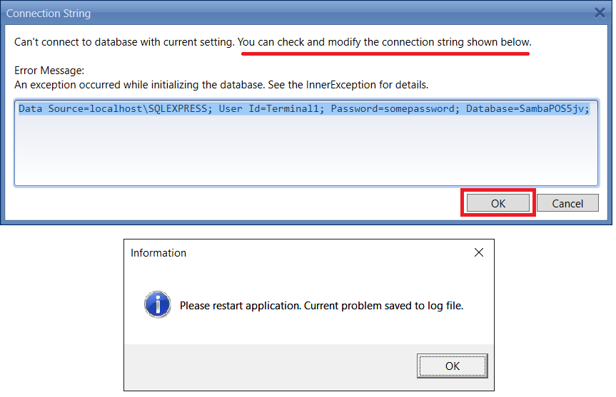 Using Ms Server Connection String Issue V5 Question Sambaclub Forum