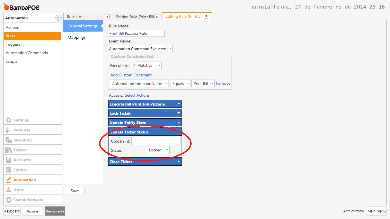 Update Ticket Status RULE problem - V4 Question - SambaClub Forum