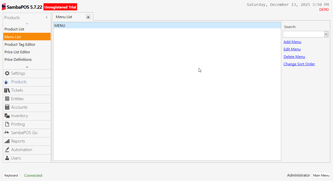 [v5.7.22] Cloning menu throws NullReferenceException - V5 Issue - SambaClub Forum