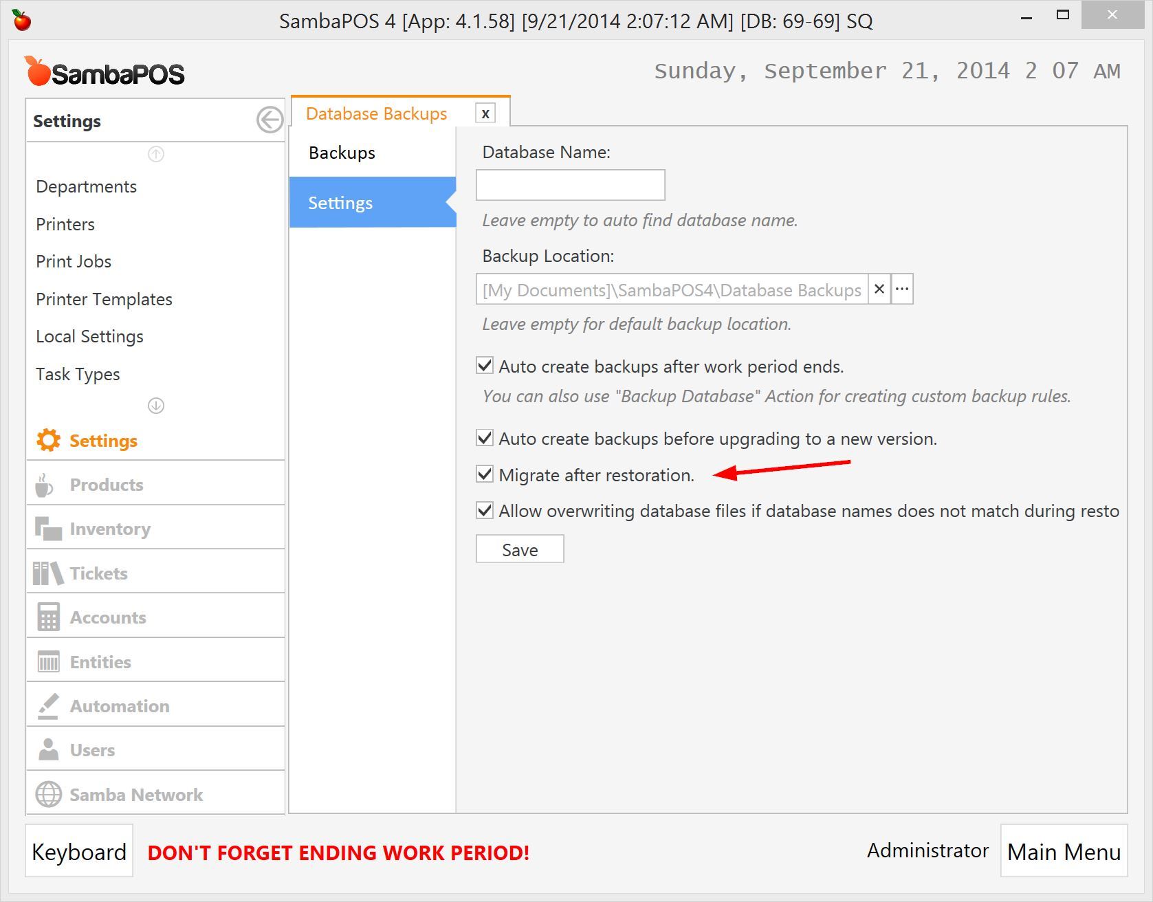 Can't use Previous Database? - V4 Question - SambaClub Forum